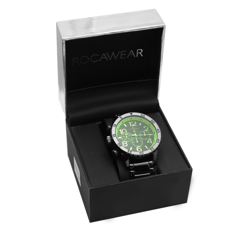 Rocawear Quartz Men Black Watch - Brands4less